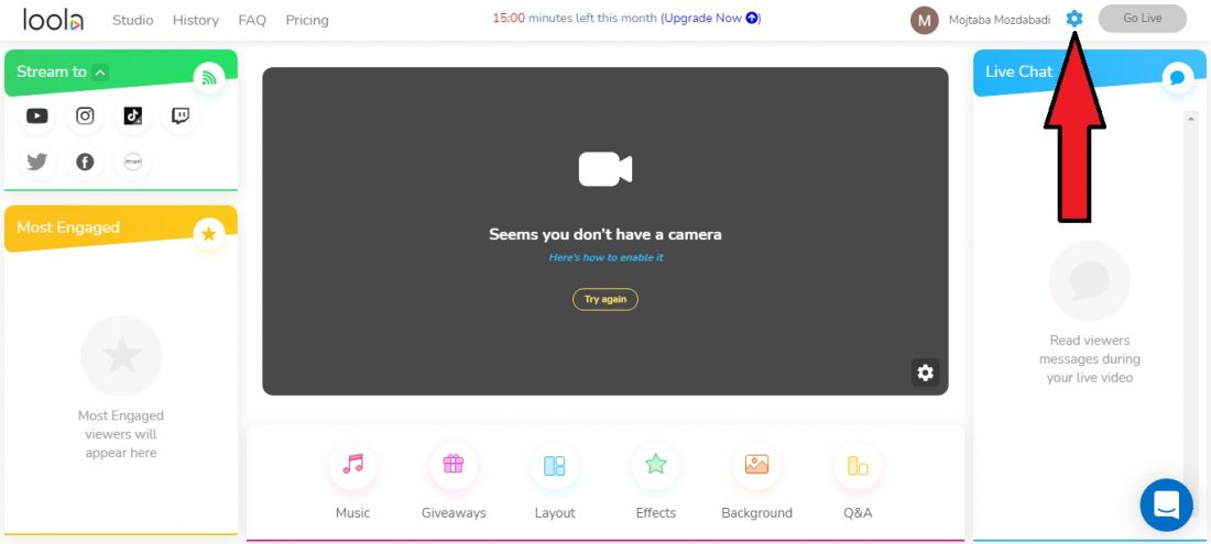 لایو اینستاگرام با کامپیوتر با استفاده از loola.tv | شرق وب